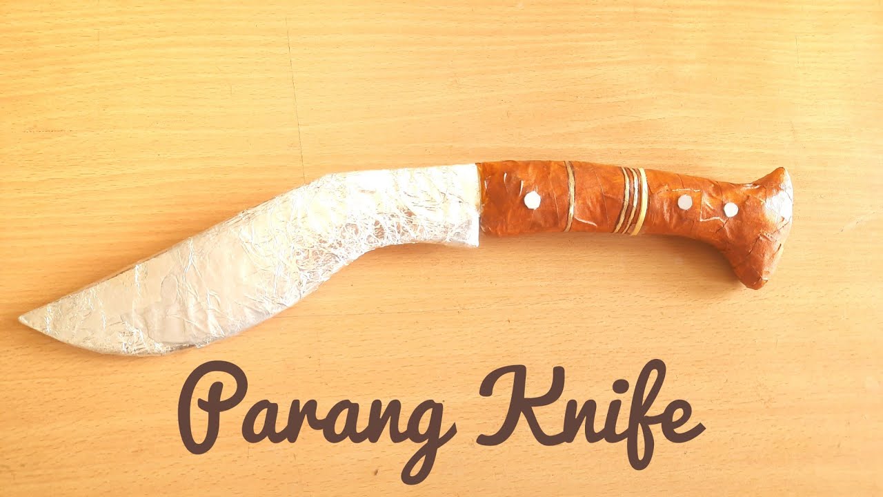 I made parang knife from cardboard| easy knife trick| Weapon Galaxy ...