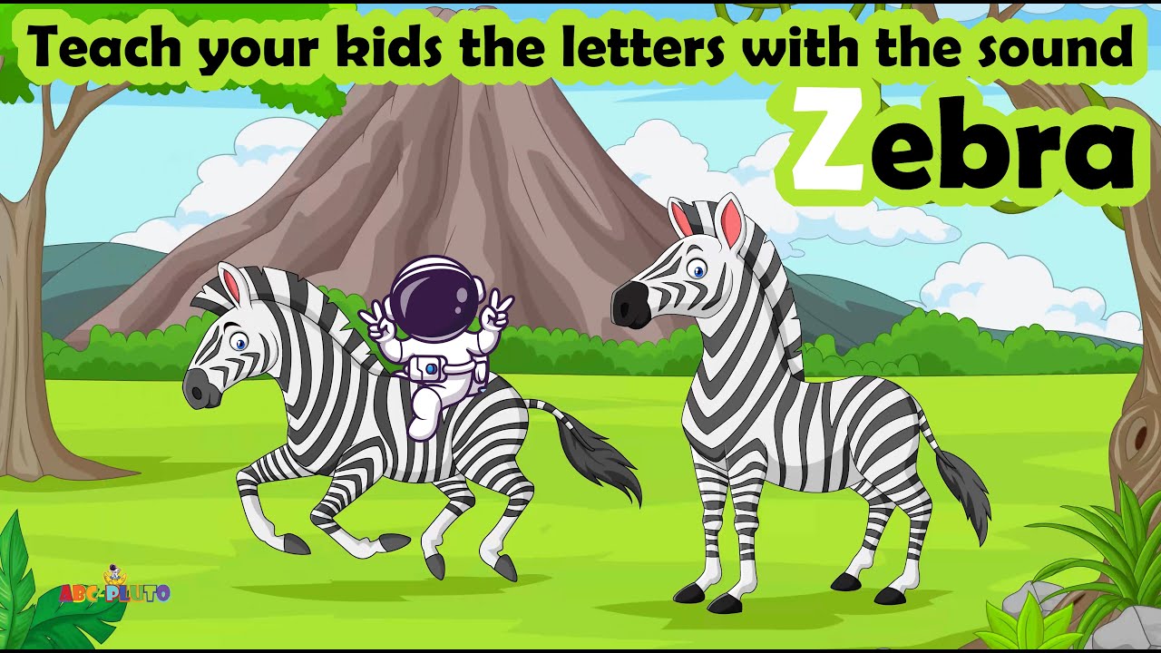learn abcs for kids: letter "Z _ z" is for Zebra | abcpluto Children ...