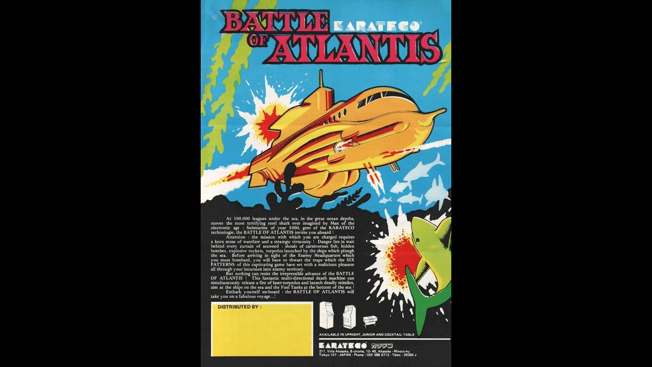 Battle of Atlantis Arcade (Comsoft) 1981 - YouTube