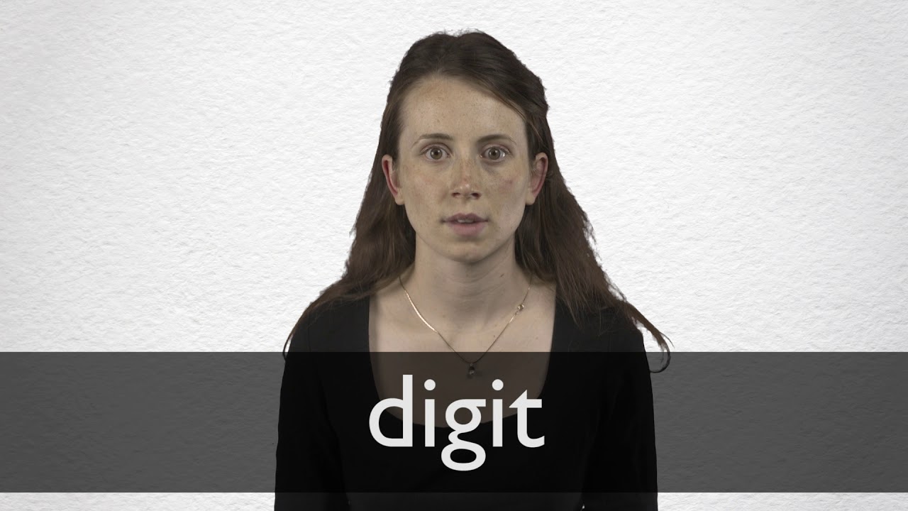 How to pronounce DIGIT in British English - YouTube