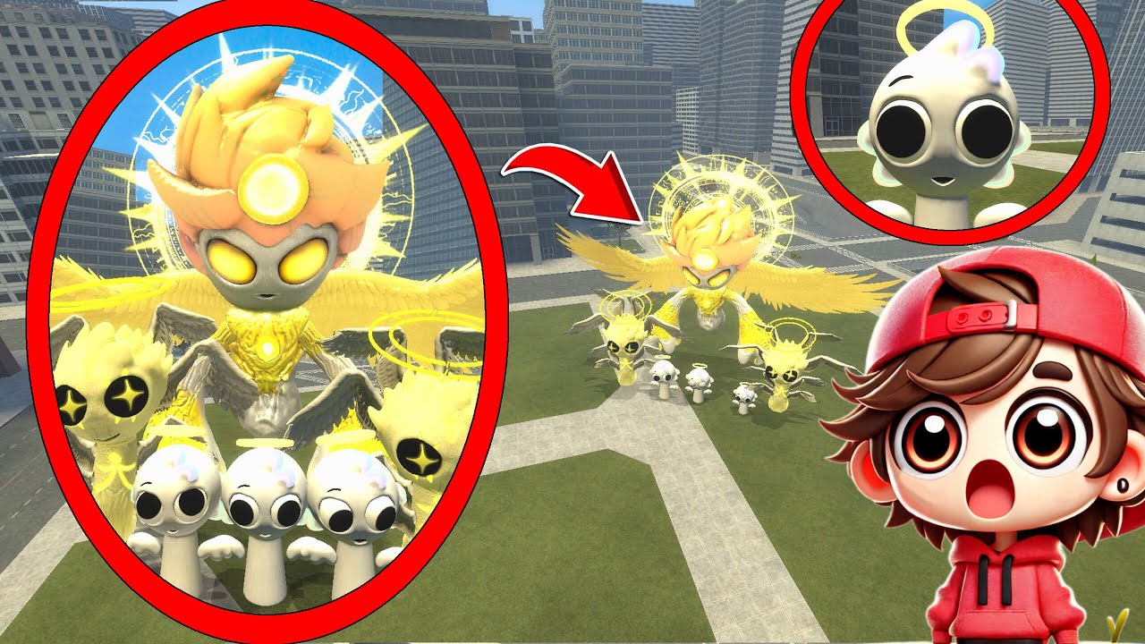 My drone CATCHES ANGEL SPRUNKI PHASE 10 in REAL LIFE in Garry's Mod ...