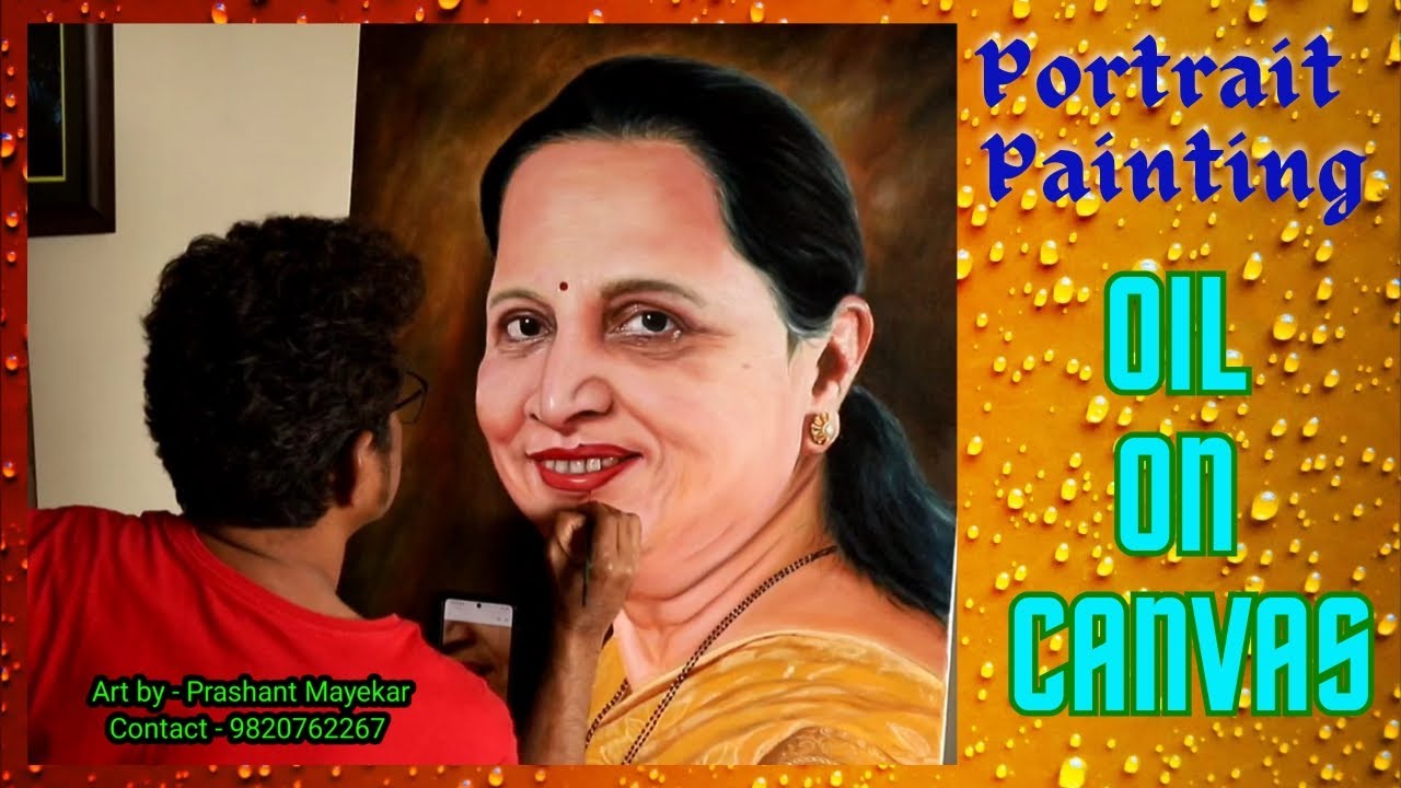 Portrait Rangoli On Water - YouTube