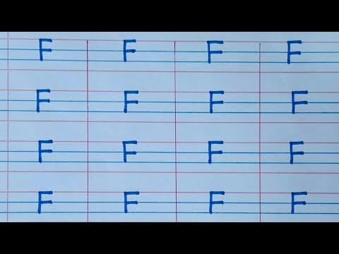 Say and write F|Hand writing Practice|Alphabets writing for kids ...