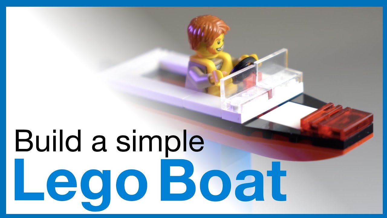 How to build simple Lego boat / water taxi 4K - YouTube