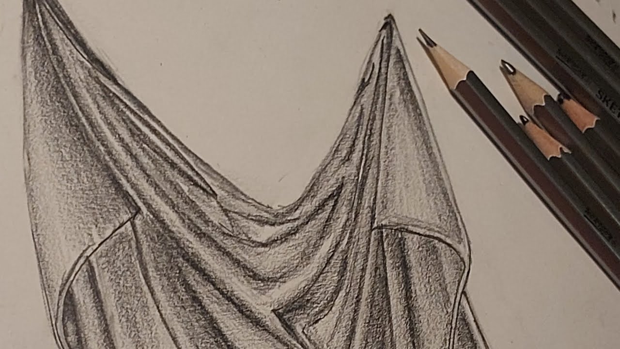 Easy drapery shading (practice it)#art #drawing #subscribe #shortvideo ...