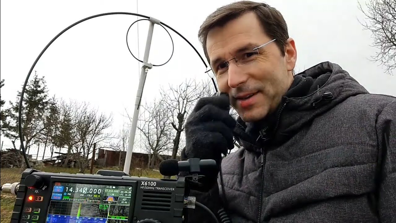 QRP from XIEGU X6100 and MC-20 Magloop Antenna - YouTube
