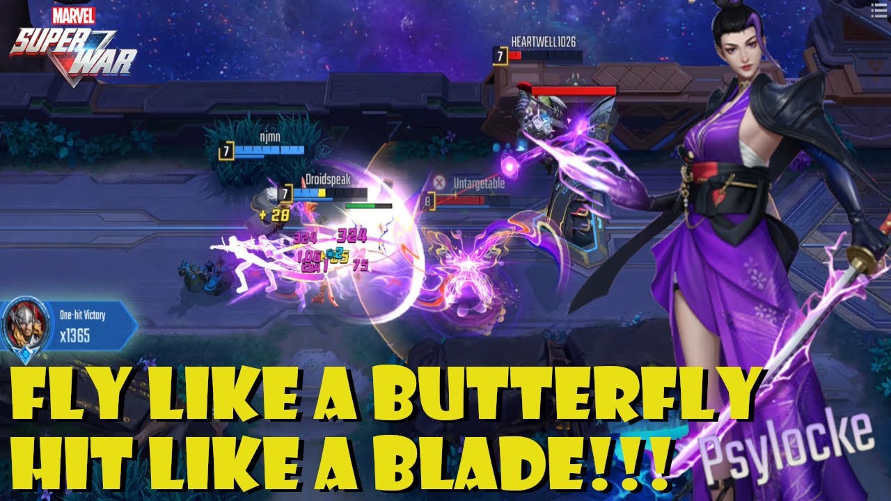 MARVEL Super War: Psylocke | Hellfire Gown | Gameplay - YouTube