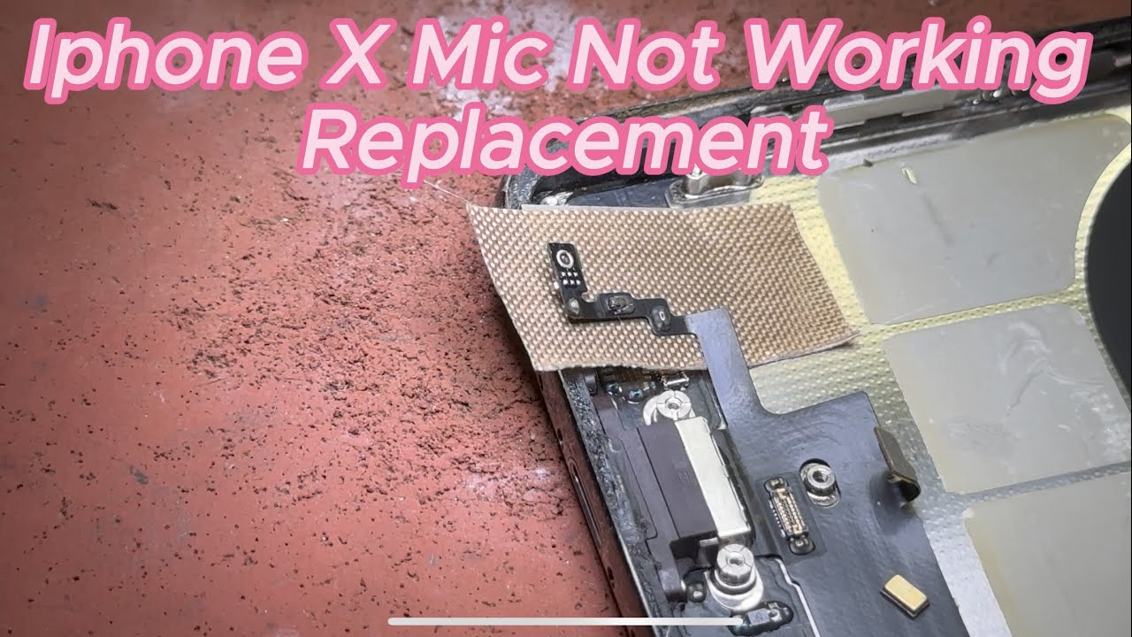 iphone x mic problem replacement / how to chang mic iphone x / iphone x ...