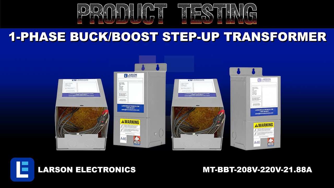 1-Phase Buck/Boost Step-Up Transformer - 208V Primary - 220V Secondary ...
