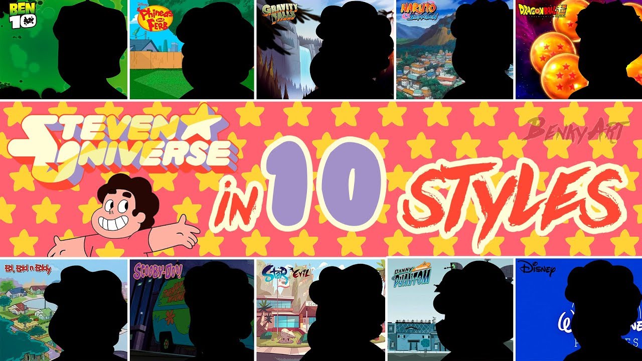 STEVEN UNIVERSE IN 10 ART STYLES! - YouTube