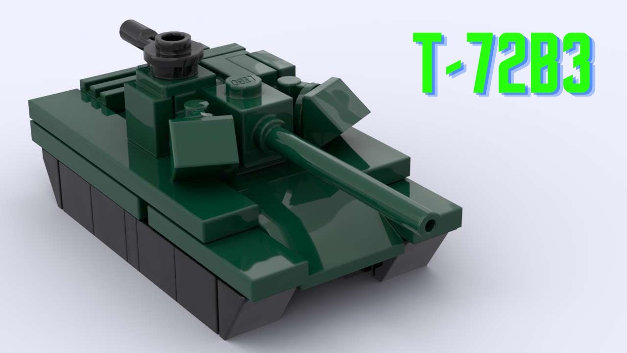 How to make Micro T-72B3 Tank out of LEGO | LEGOsaur - YouTube