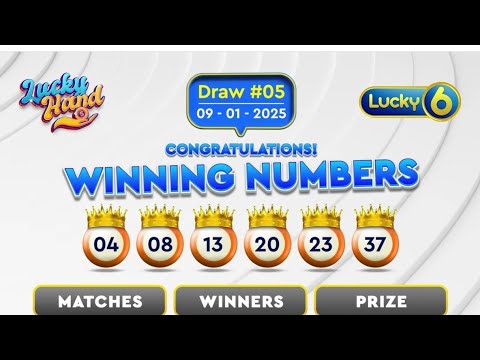 LUCKY HAND DRAW RESULT FOR 09-01-2025 - YouTube