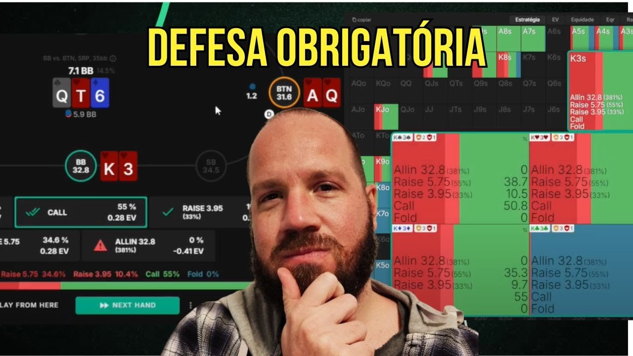 NÃO PERMITA SER EXPLORADO | Treino de DEFESA do BIG BLIND no GTO WIZARD ...