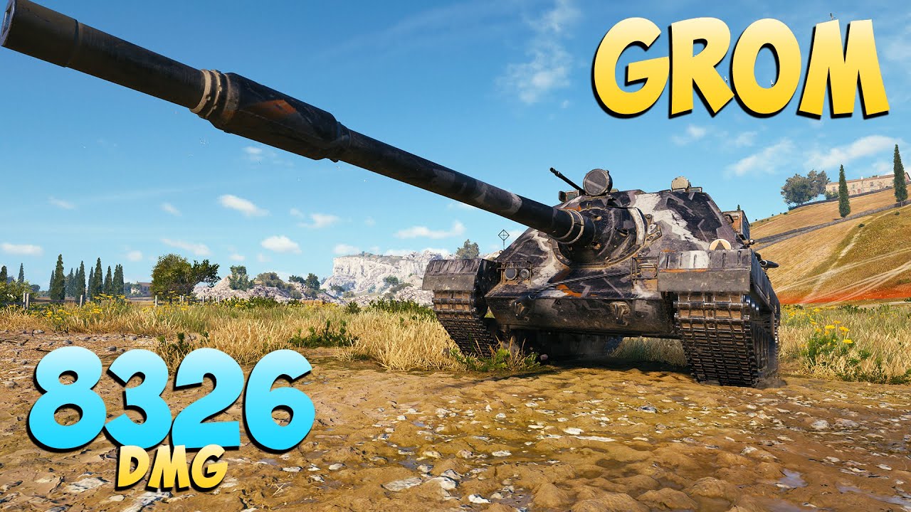 Grom - 3 Kills 8.3K DMG - Potential! - World Of Tanks - YouTube