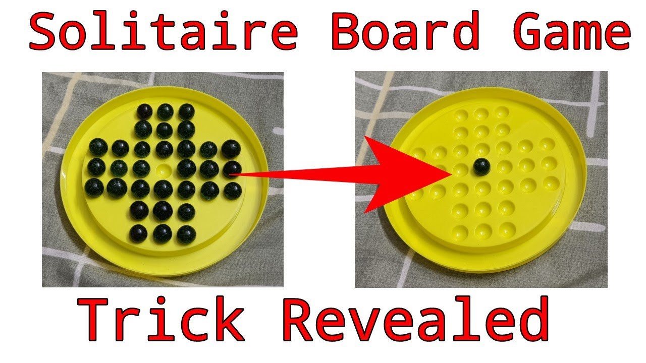 கோலி போர்டு - Goli Board Game | How to Solve solitaire board game Trick ...