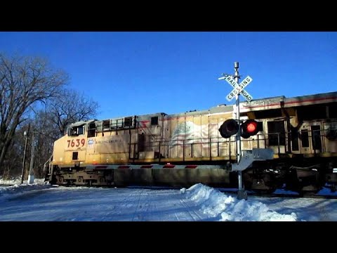 UP 7639 South MITPS Filmed At North Kasper Siding Awesome Waves & Horns (12-30-2022) - YouTube