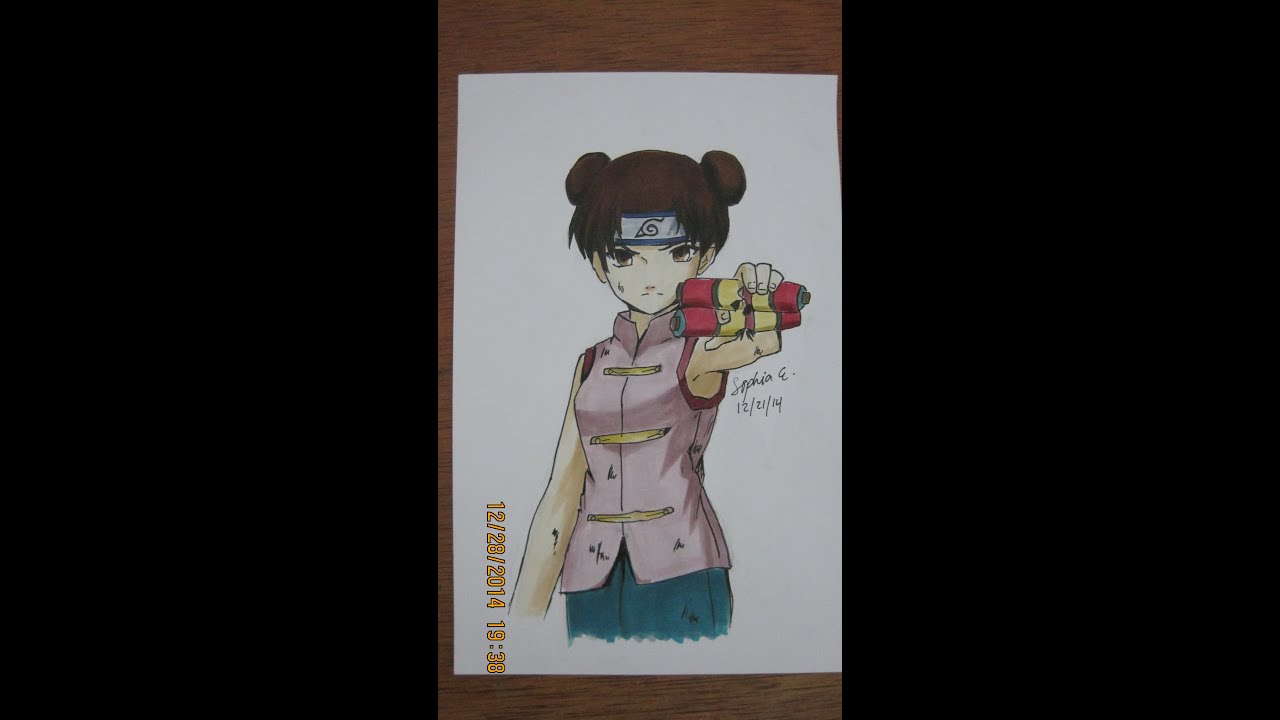 Naruto- Drawing and Coloring Tenten テンテン - YouTube