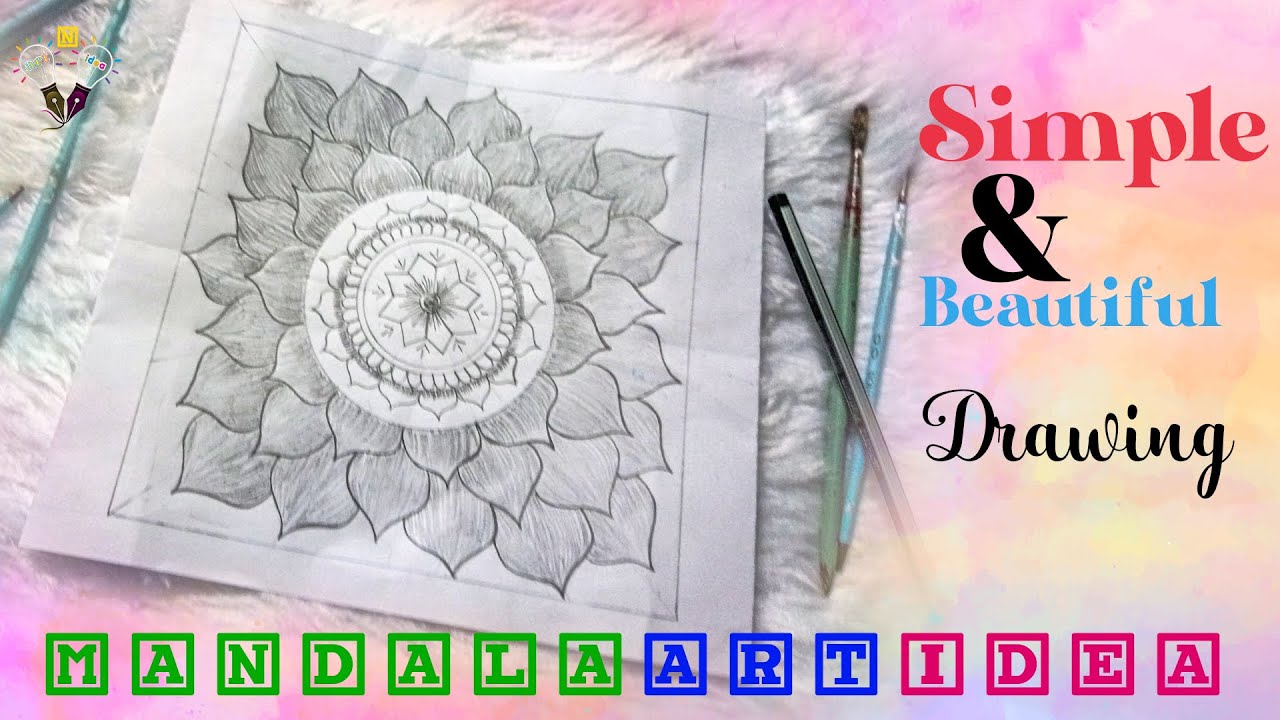 art N idea || MANDALA ART || HOW TO Make SIMPLE MANDALA || How To Draw ...