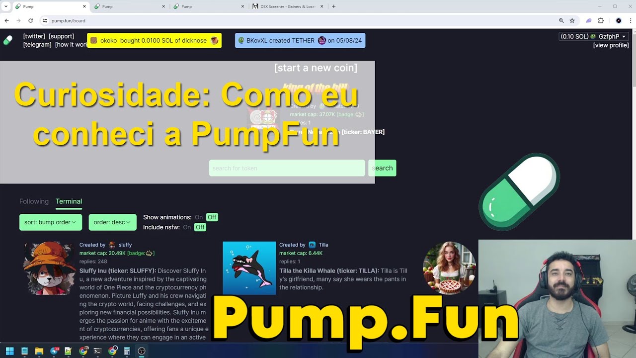 Curiosidade: Como eu conheci a Pumpfun - YouTube