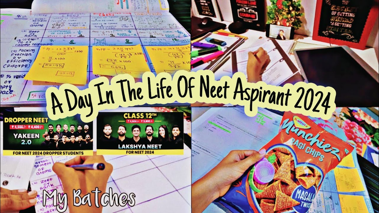 A day in the life of Neet Aspirant 📚 | Neet 2024 | Study vlog | Neet ...