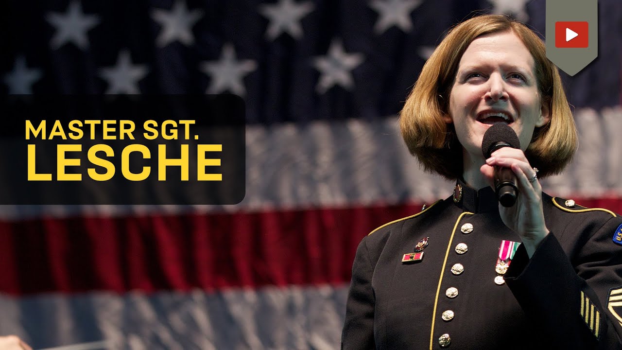 The Star Spangled Banner - Master Sergeant Laura Lesche - YouTube
