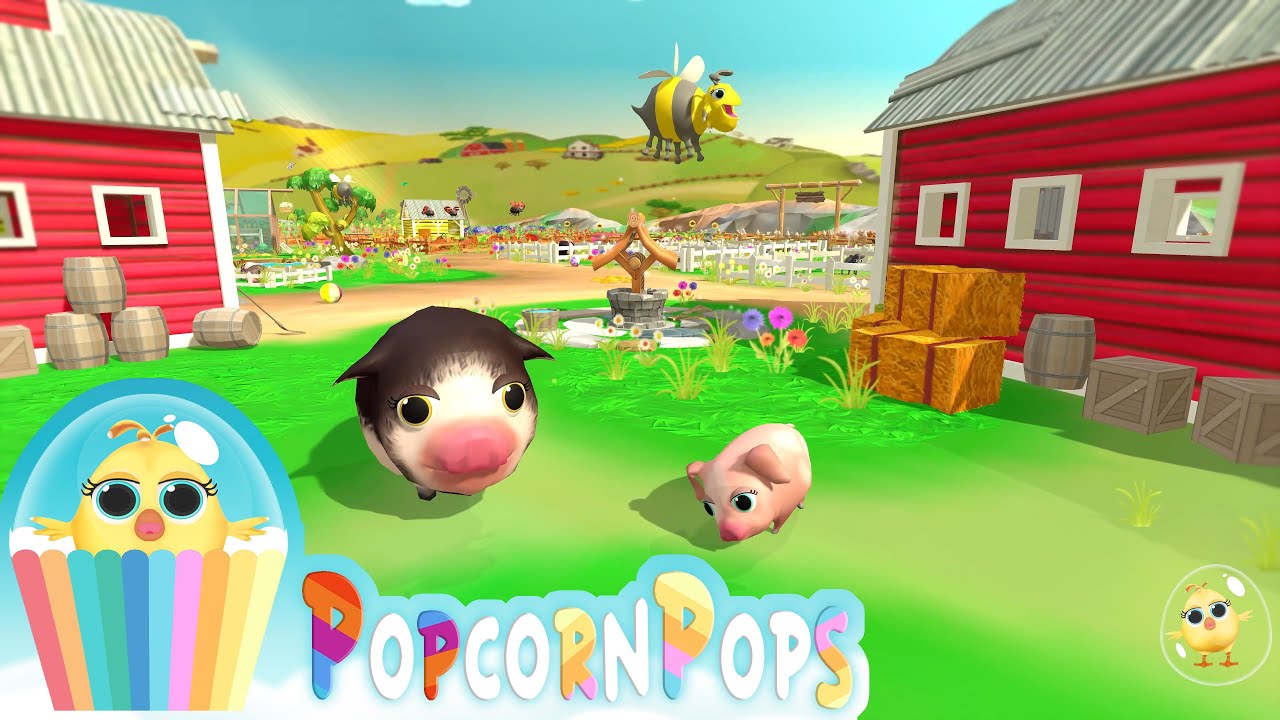 Pinky Pig Friends | PopcornPops Nursery Rhymes & Kids Songs - YouTube