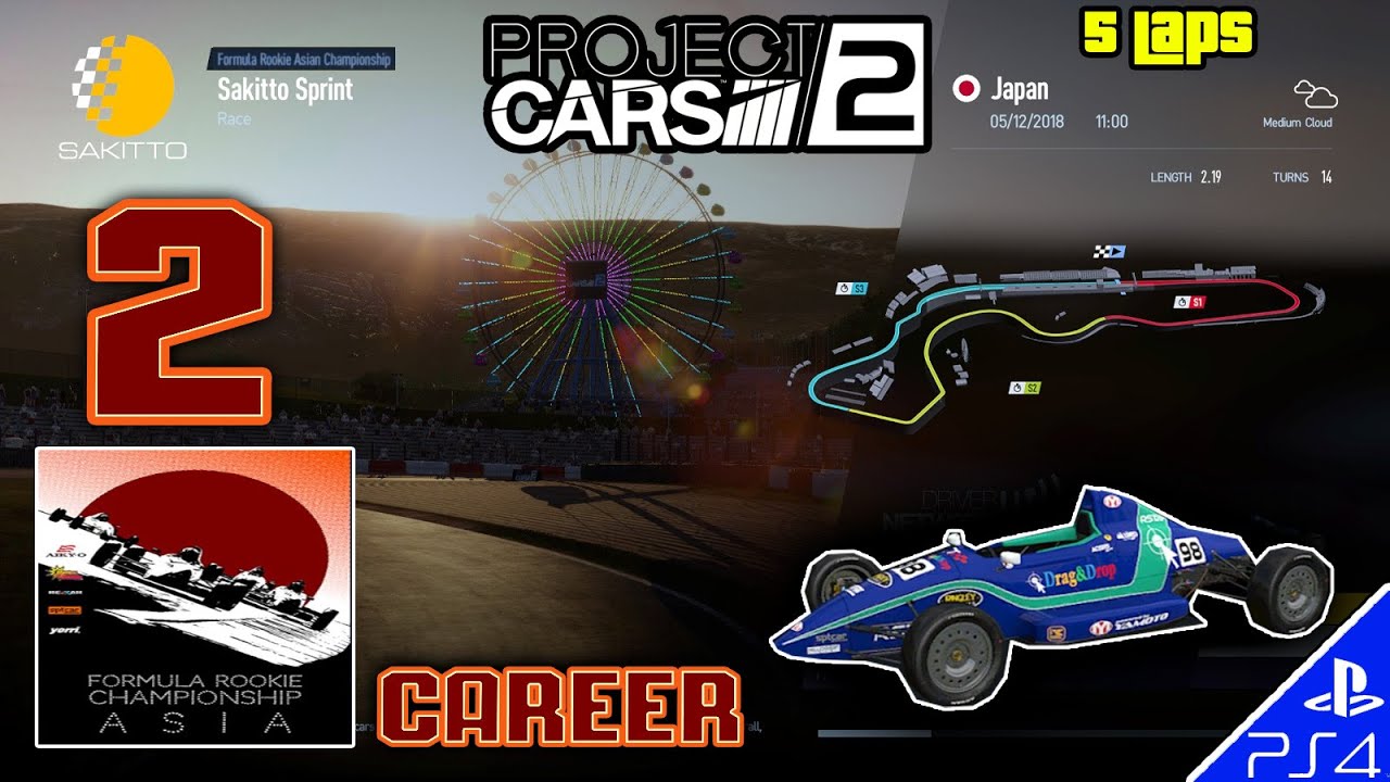 Project CARS 2 | CAREER | FORMULA ROOKIE ASIAN CHAMPIONSHIP | #2 ...