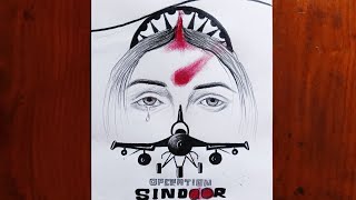 Operation Sindoor Drawing Operationsindoor Jayhind India Drawing Art ...