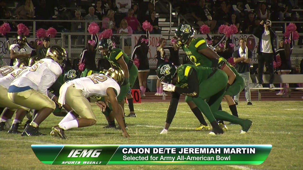 City of San Bernardino Sports Weekly FOOTBALL: Cajon vs. Yucaipa ...