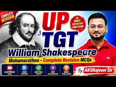 William Shakespeare Marathon | UP TGT English Marathon 2026 | Most Expected Questions by Rajveer Sir
