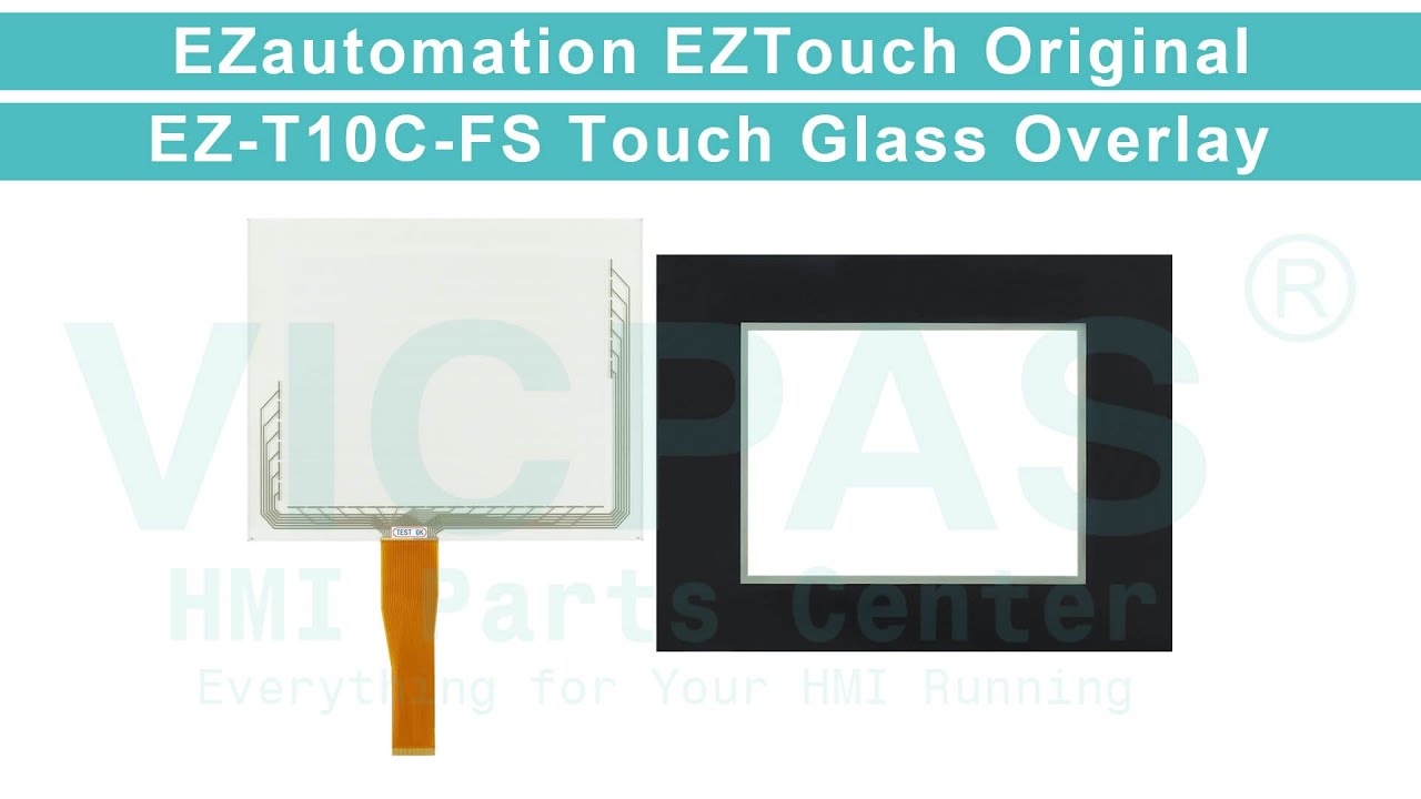 EZ-T10C-FS EZAutomation Front Overlay Touch Digitizer Glass Repair ...
