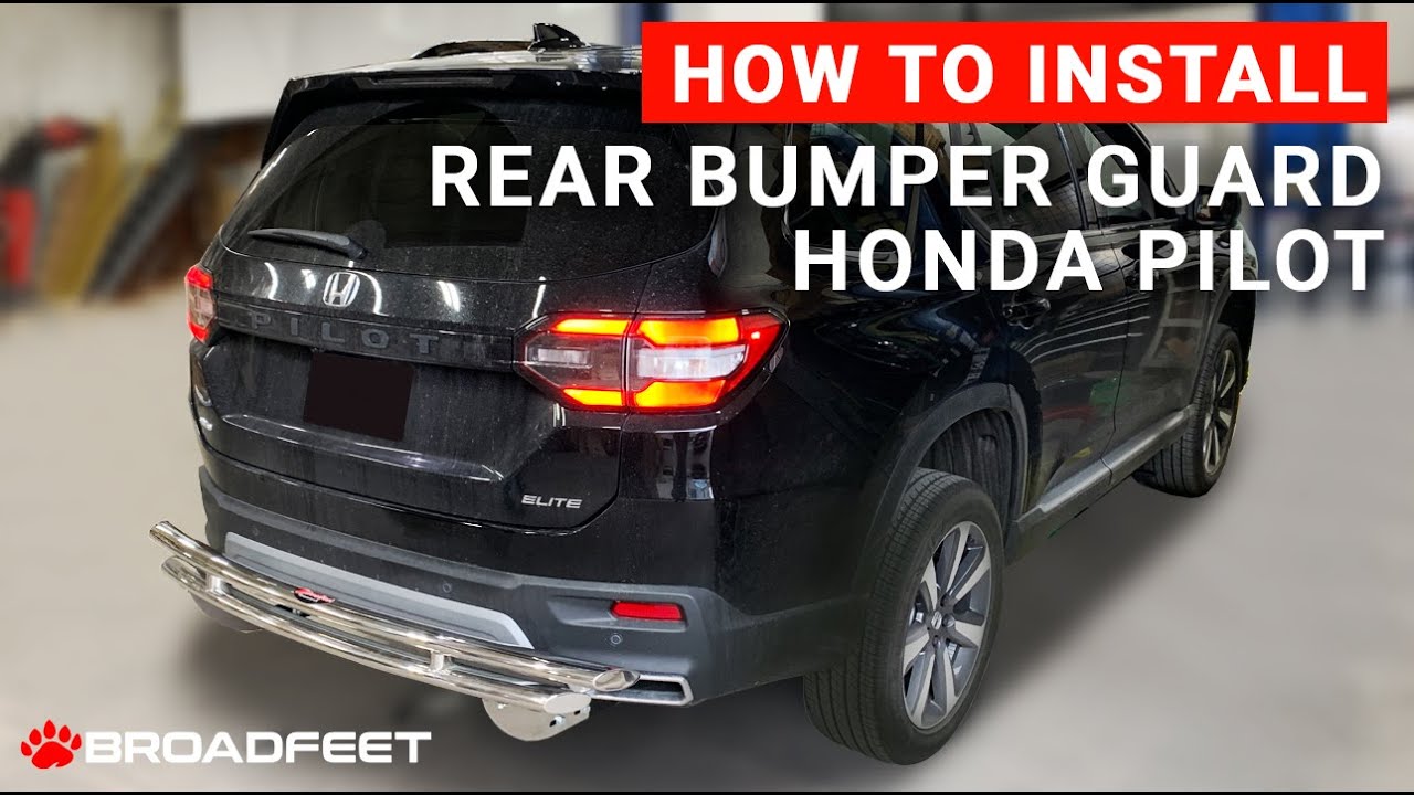 *All New Body* 2023 Honda Pilot Broadfeet® Rear Bumper Guard - YouTube