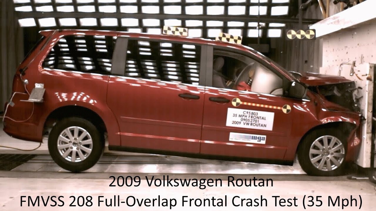 2009-2014 Volkswagen Routan FMVSS 208 Full-Overlap Crash Test (35 Mph ...