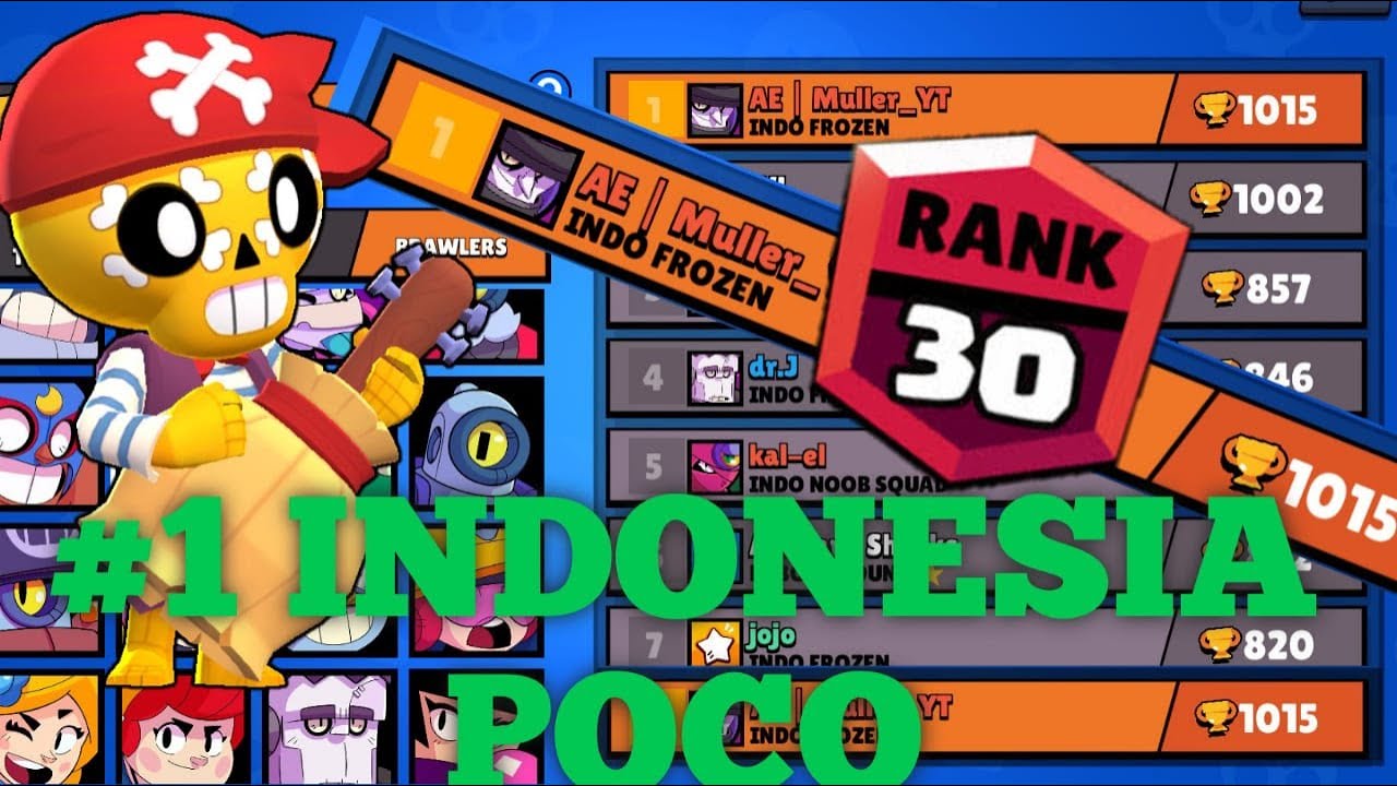 Poco Rank 30 in Brawl Ball Brawl Stars Gameplay - YouTube