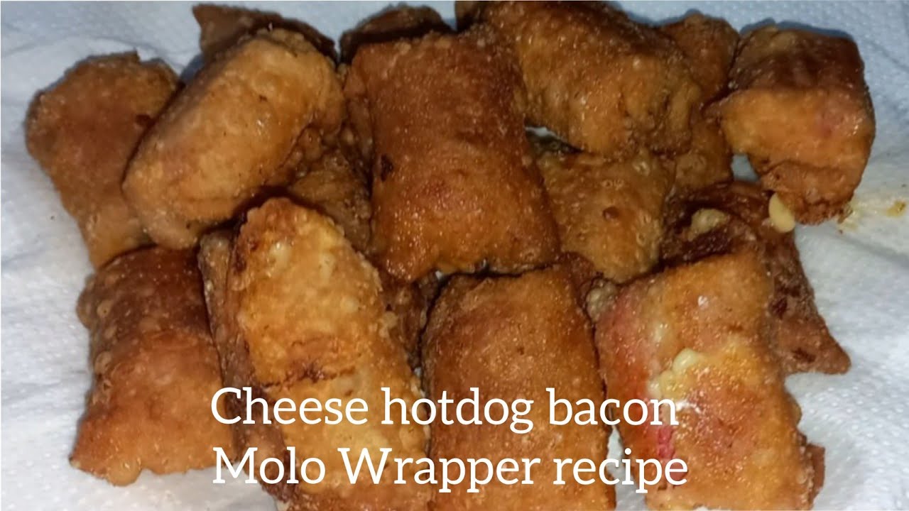 Cheese hotdog bacon Molo Wrapper Recipe/Wonton Wrapper/Siomai Wrapper ...