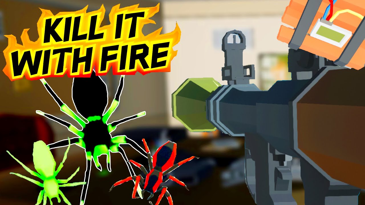 Destroying RADIOACTIVE SPIDERS With An RPG! | Kill it With Fire #2 ...