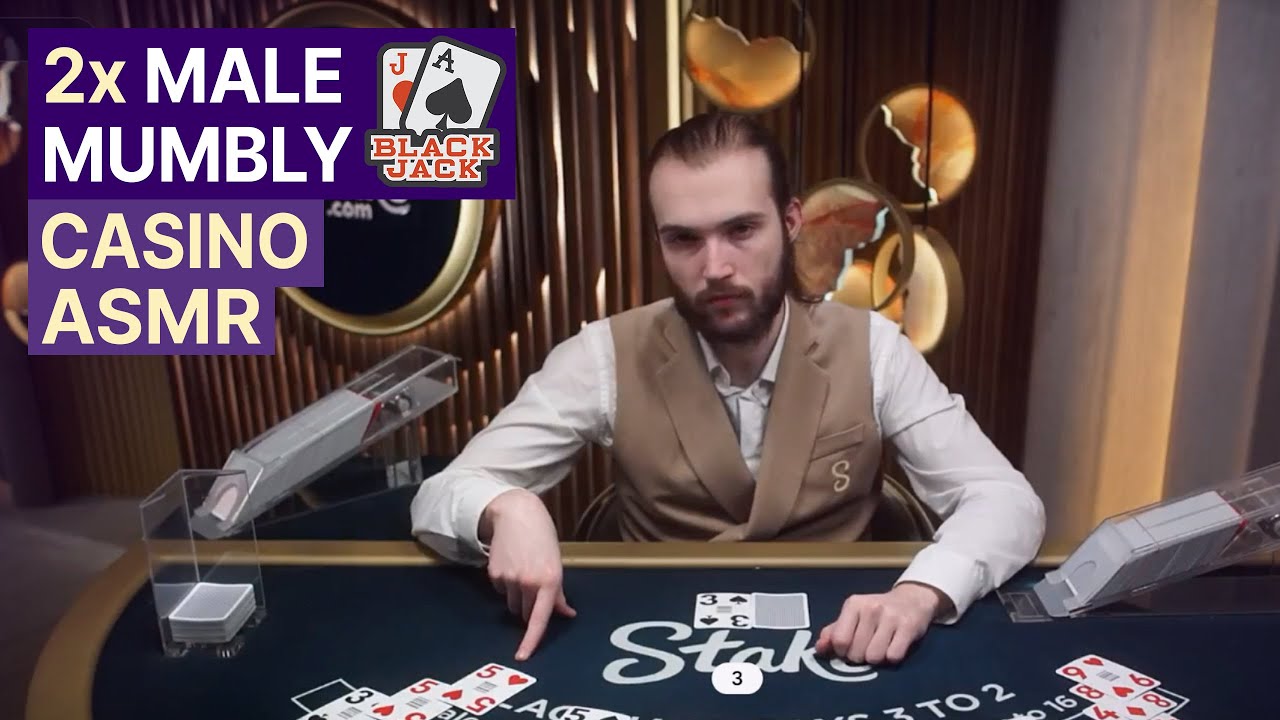 Unintentional ASMR Casino 💕 Two Chill Male Blackjack Deadlers - YouTube