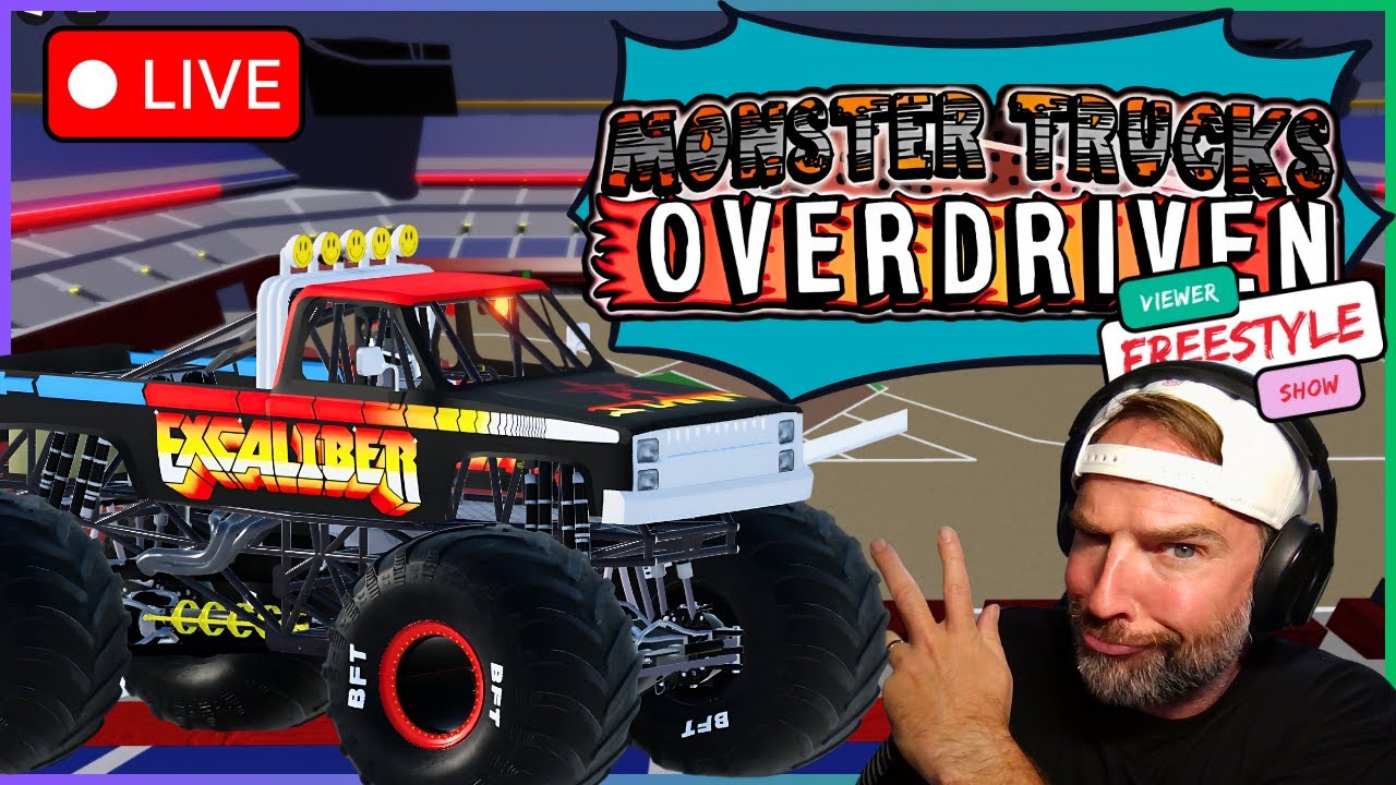 Monster Trucks Overdriven VIEWER Freestyle Show | You Drive & Score the ...