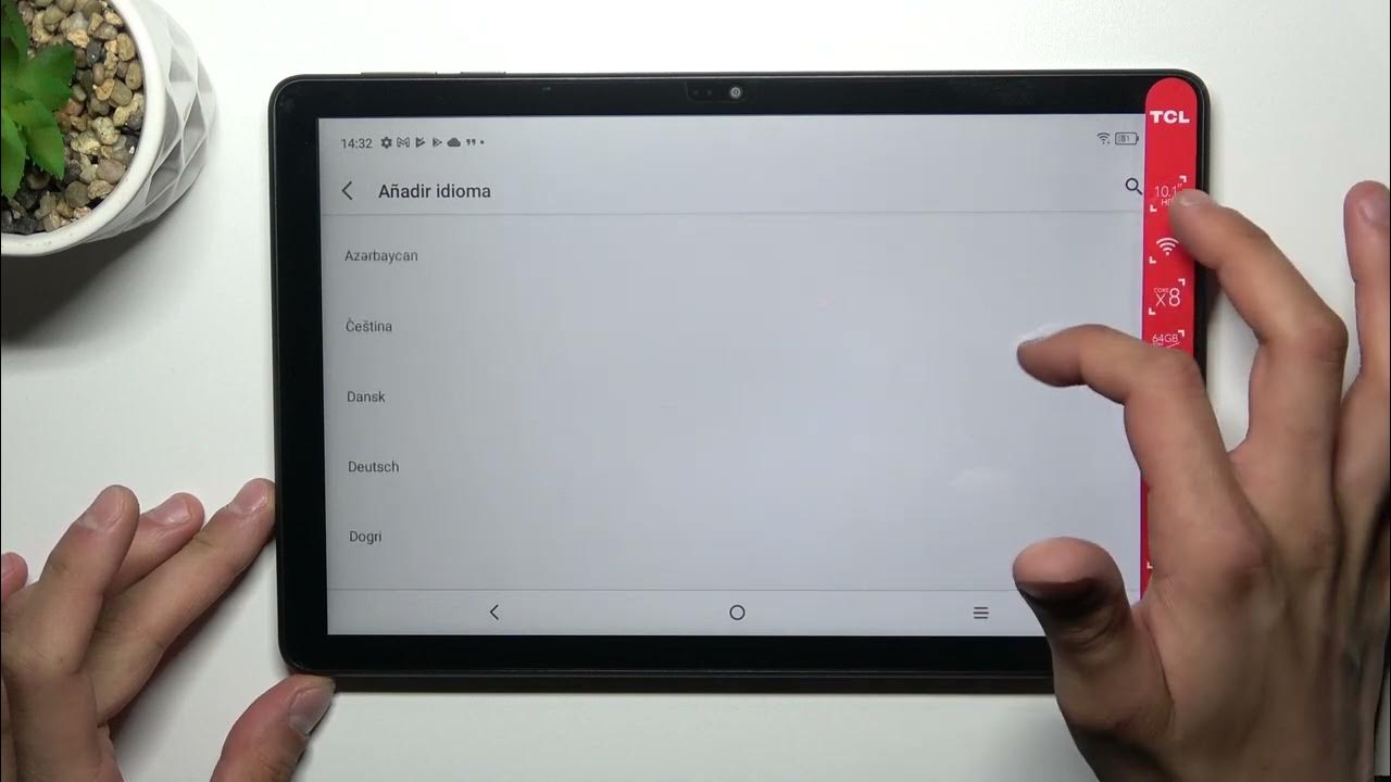 Cómo cambiar el idioma en tu tableta TCL Tab 10 - YouTube