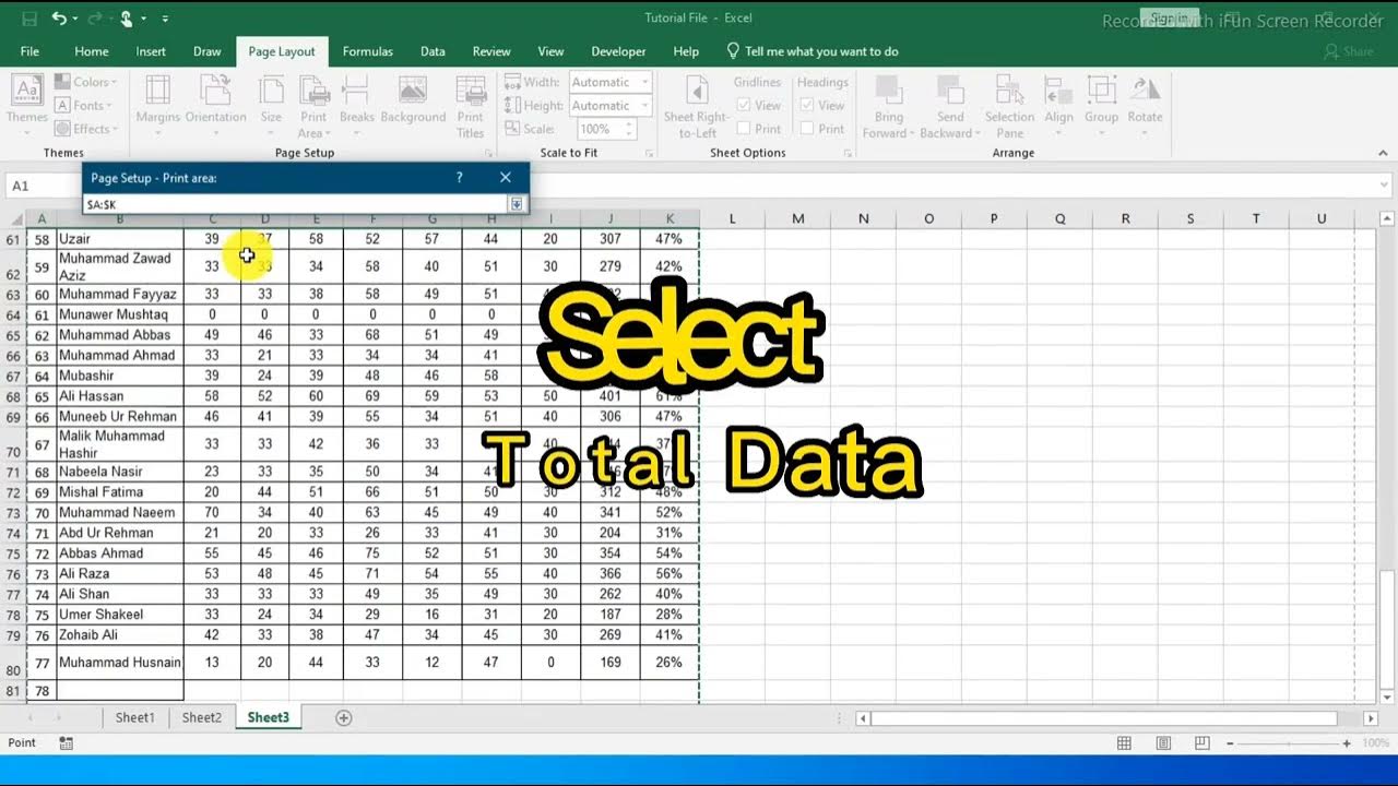 How to repeat title of table - YouTube