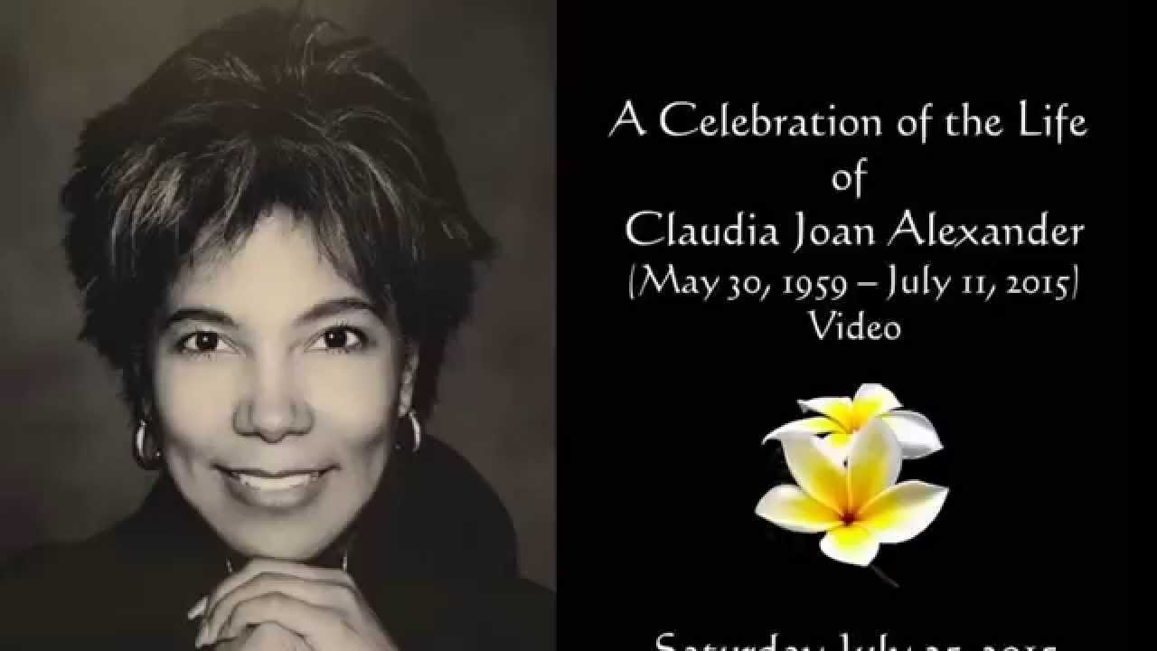 Dr Claudia Alexander's Memorial July 25, 2015 - YouTube