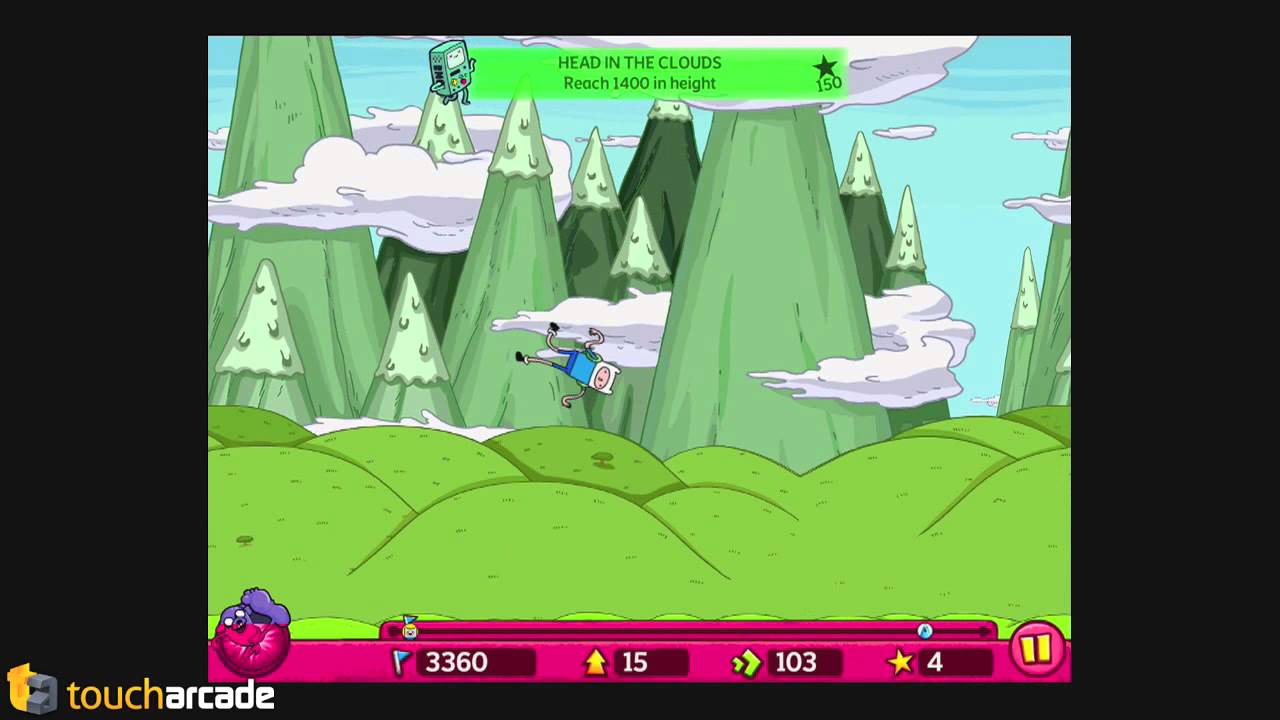 TA Plays: 'Jumping Finn Turbo' - An Adventure Time-themed Flinging Game ...
