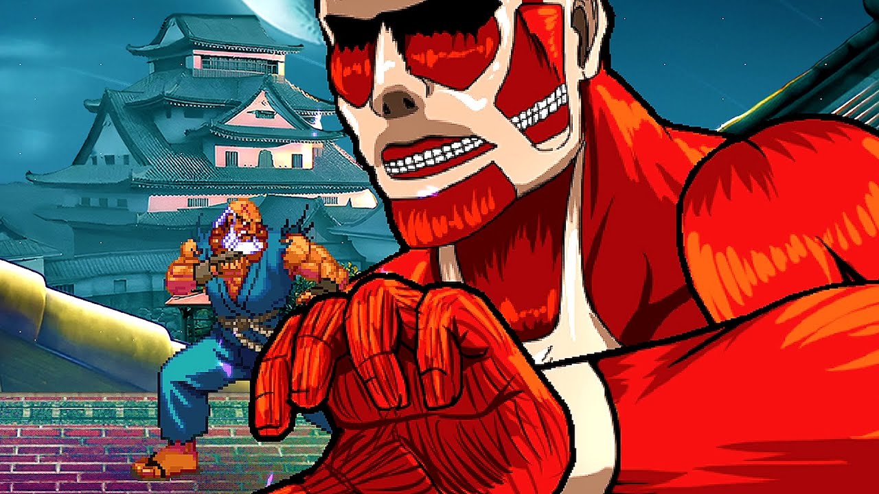 Shin Gouken vs. Colossal Titan - Monstrous Might! - YouTube