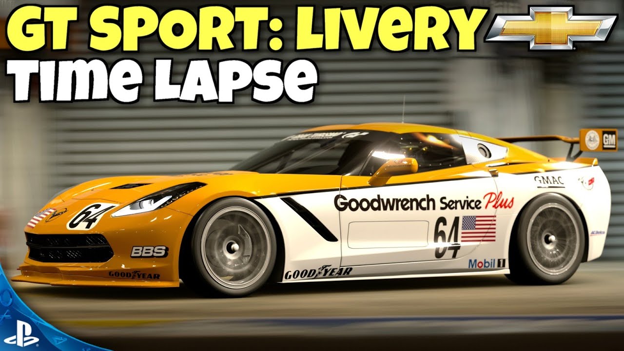 GT SPORT: Chevrolet Corvette C5-R '00 Replica - Livery Time Lapse - YouTube