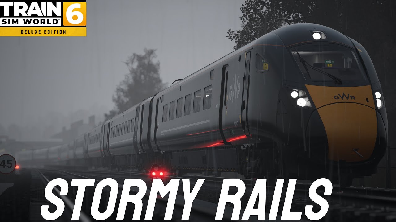 TRAIN SIM WORLD 6 | STORMY RAILS | CLASS 802 RIVIERA LINE EXETER ST ...