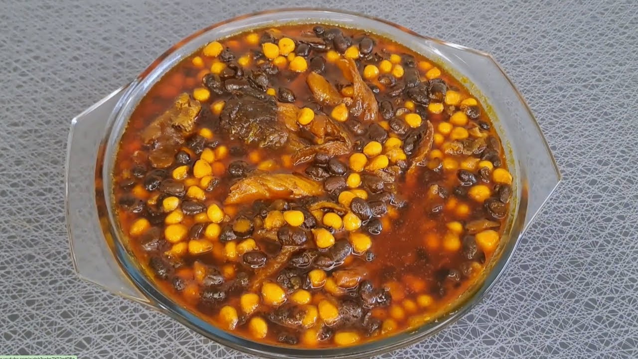 HOW TO COOK CORN-CHAFF [ Beans and Corn Porridge ] - YouTube