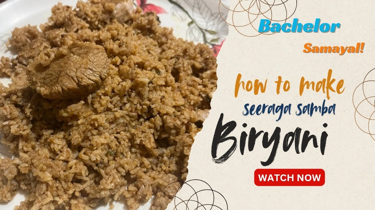 Bachelor Samayal Episode-1 | Easy Chicken Biryani with Seeraga Samba ...