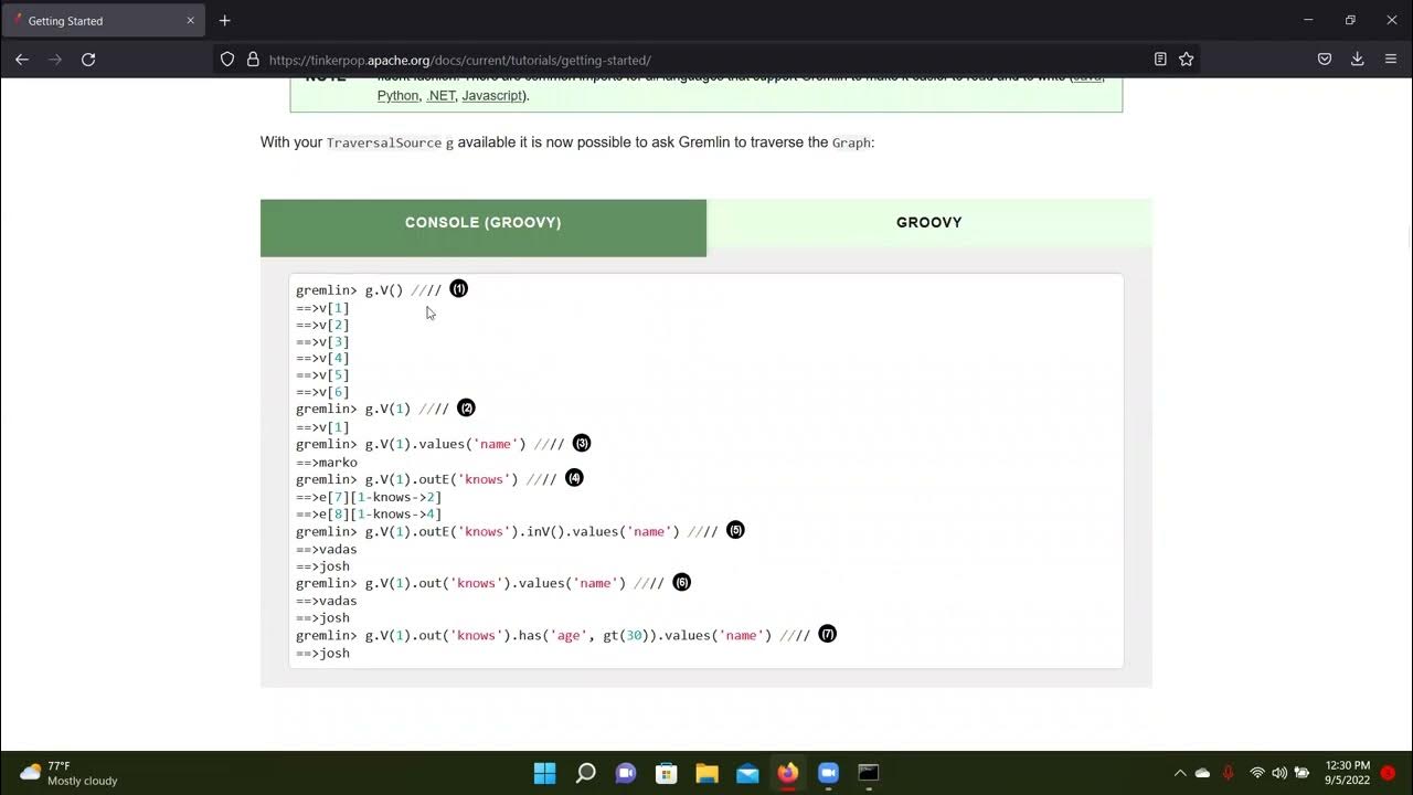 Gremlin Graph Query Language Setup - Windows - YouTube