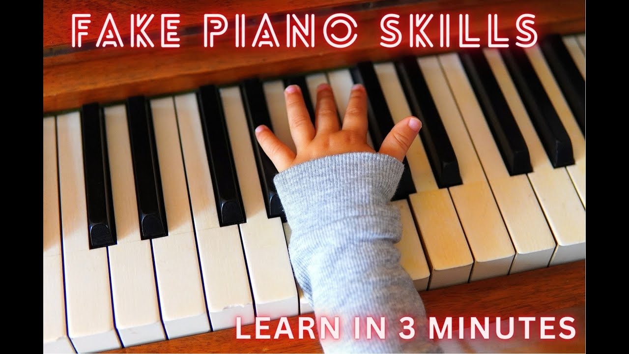 Fake Piano Skills #2 - Easy with white keys only - YouTube