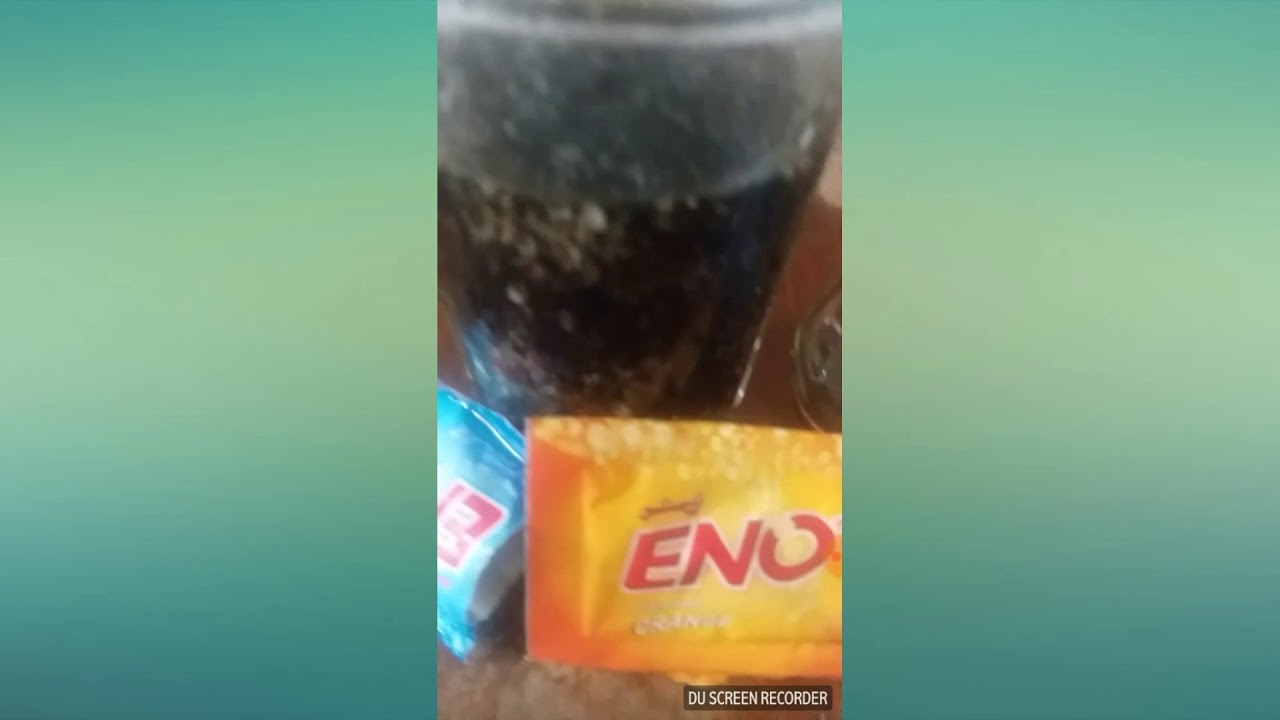 magic with mixture of coca cola & ENO - YouTube